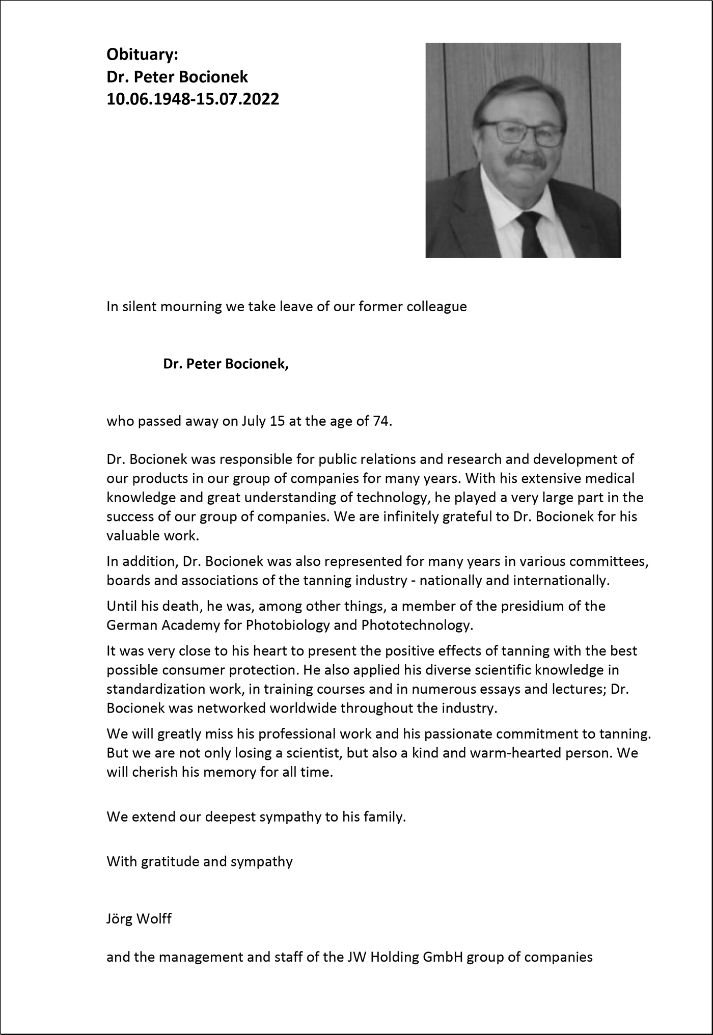 The Arnold Rikli Award | Jörg Wolf Foundation