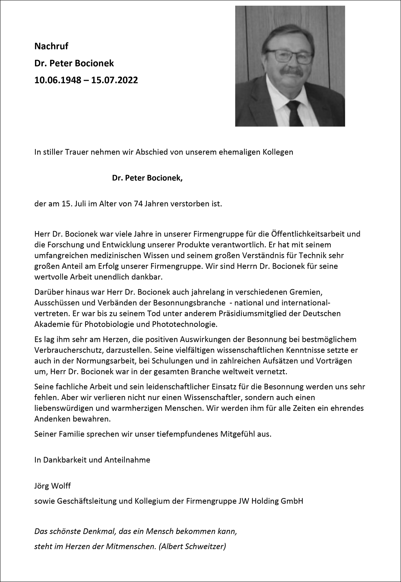 Der Arnold Rikli-Preis | Jörg Wolf Stiftung